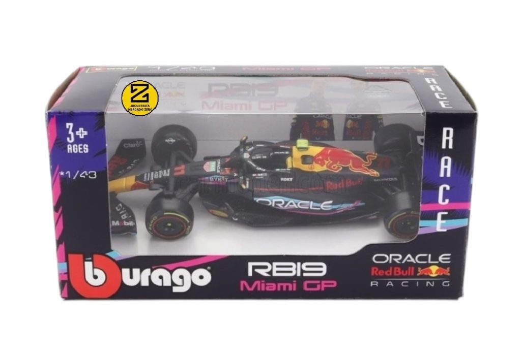 Redbull RB19 Miami Gp Checo Pérez (#11) F1 Burago – Juguetería Mercado Zero